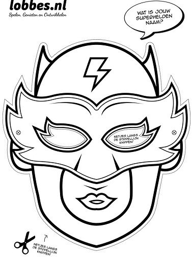 Knutsel je eigen Superhelden masker | Lobbes Speelgoed België